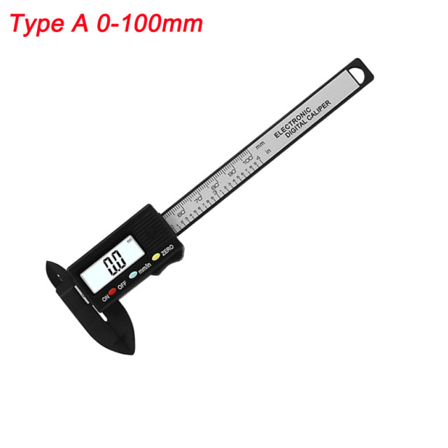 Digital Vernier Caliper 0-100mm LCD Electronic Carbon Fiber Altimeter ...