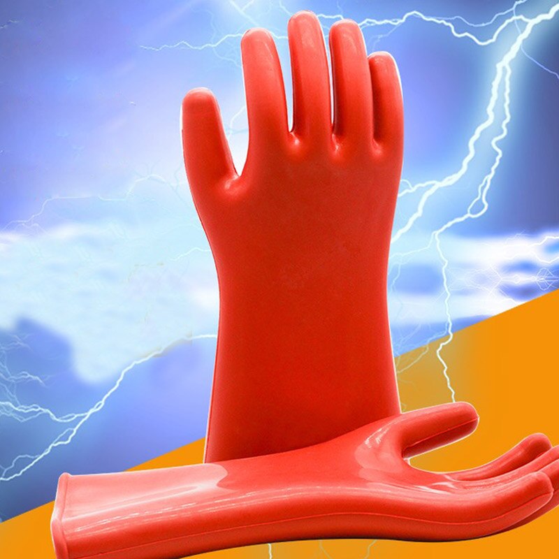 Home Insulation Gloves 12KV High Voltage Electrical Anti Electric Labor ...